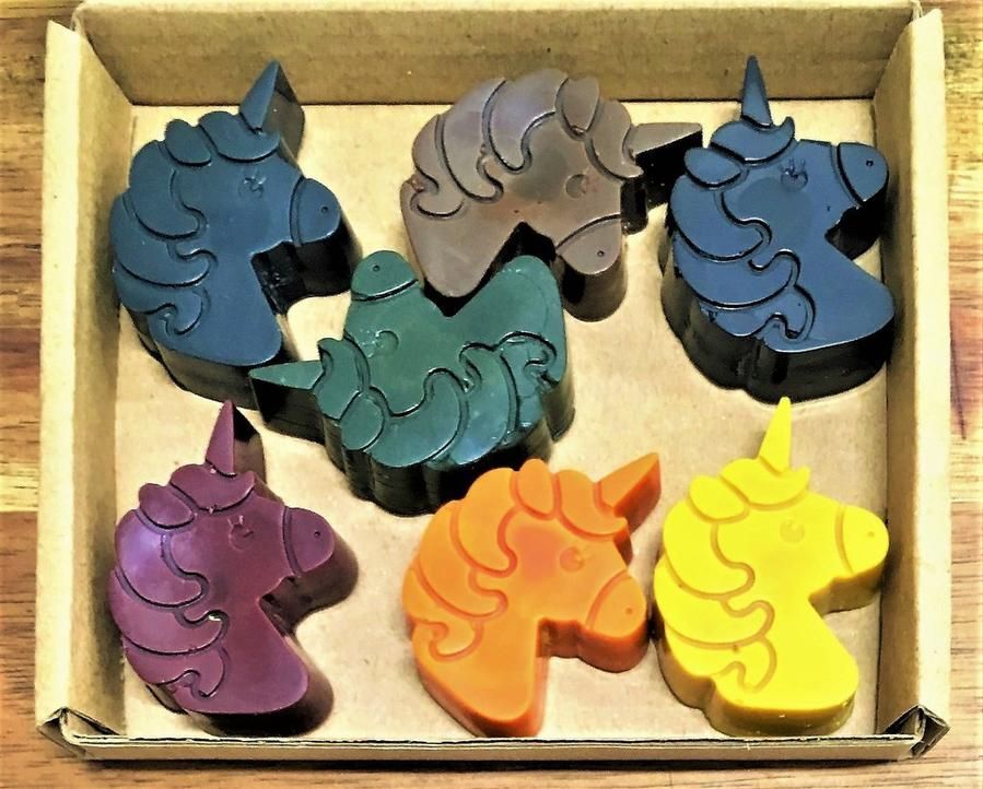 ECO CRAYONS: Unicorn Crayons - 100% natural, plant based crayons