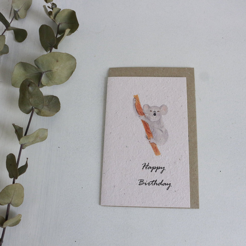 Koala Happy Birthday Seed Card