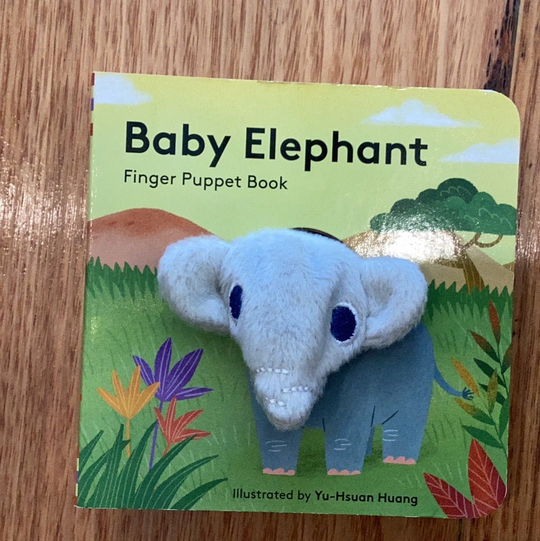 Baby Animal Finger Puppet Book - Tiger, Elephant & Unicorn